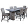 SunVilla Parson 7-piece Fire Outdoor High Dining Set